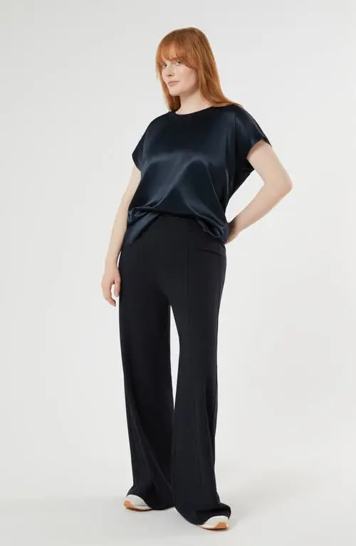Marina Rinaldi Mrs. Lirica Mixed Media T-shirt - Midnight Blue
