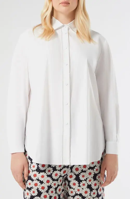 Marina Rinaldi Mrs. Sante Cotton Shirt - Optical White