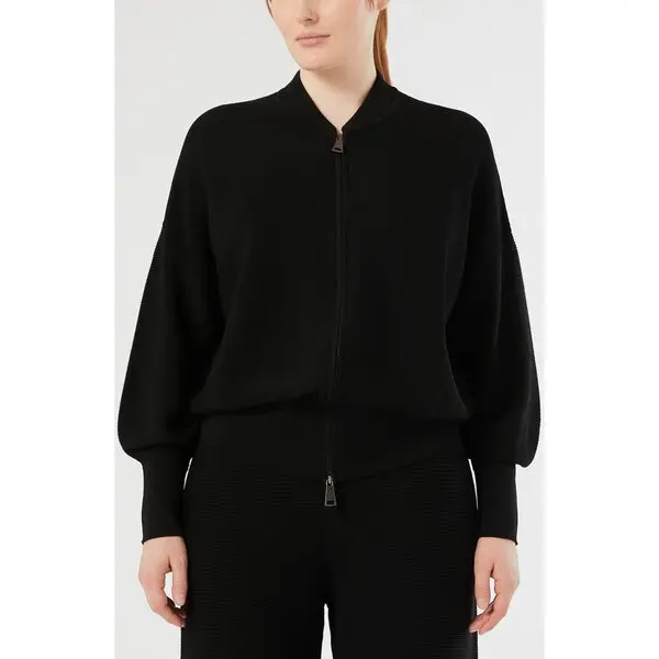 Marina Rinaldi Rafia Bomber Jacket