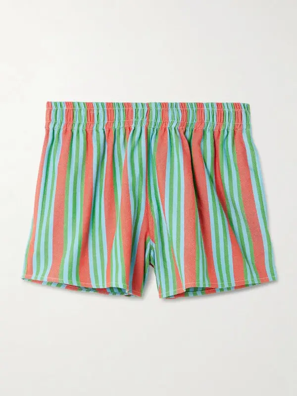 MARRAKSHI LIFE Striped Cotton Shorts - Multi