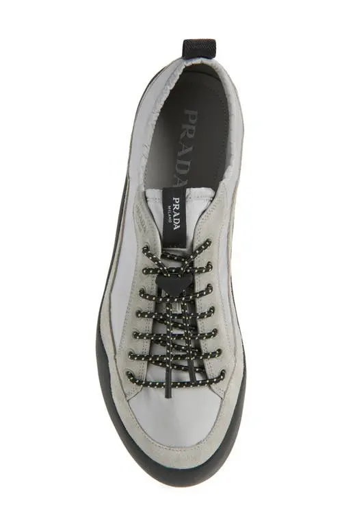 Prada Mixed Media Low Top Sneaker