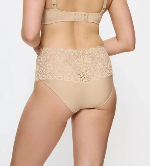 TRIUMPH Amourette High-waisted Lace Brief - Black