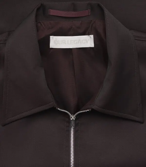 Our Legacy Virgin Wool Zip-up Jacket - Green