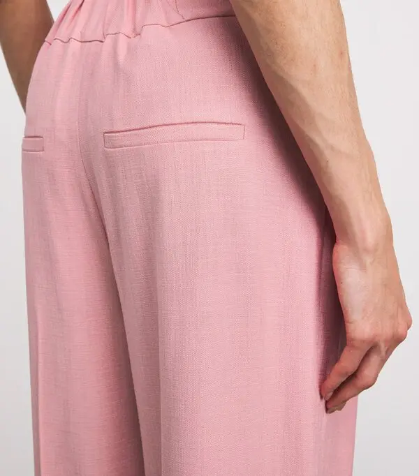 Veronica Beard Marbeau Wide-leg Trousers - Pink