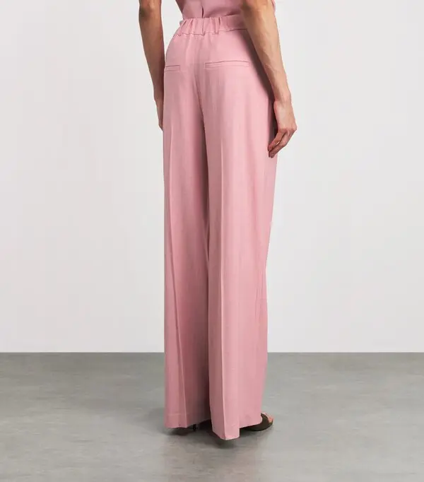 Veronica Beard Marbeau Wide-leg Trousers - Pink