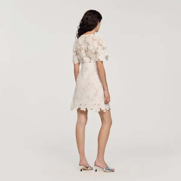Sandro Floral Lace Mini Dress