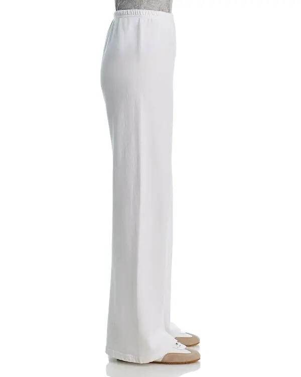 Aqua Seashell Wide Leg Sweatpants - White