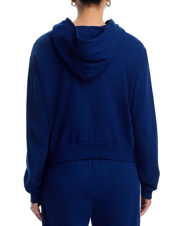 Aqua Snap-front Hoodie - Tide