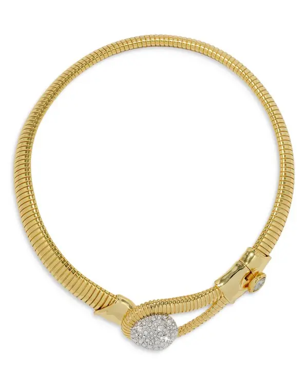 Alexis Bittar Solanales Crystal Pebble Collar Necklace - Crystals