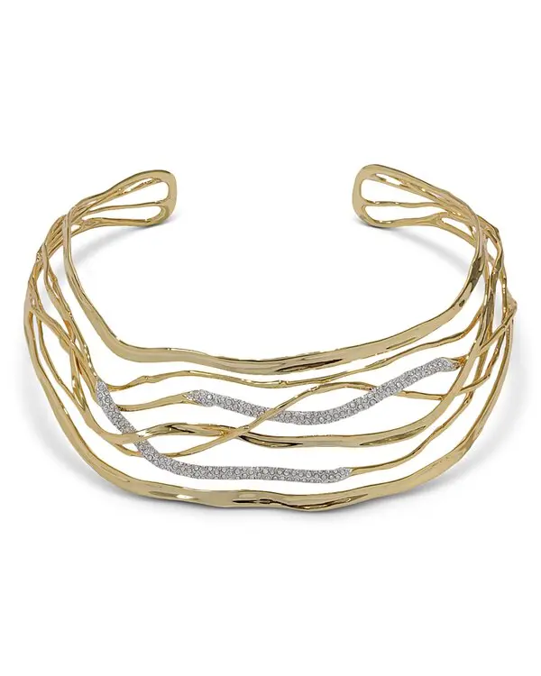 Alexis Bittar Solanales Crystal Woven Collar Necklace - Crystals