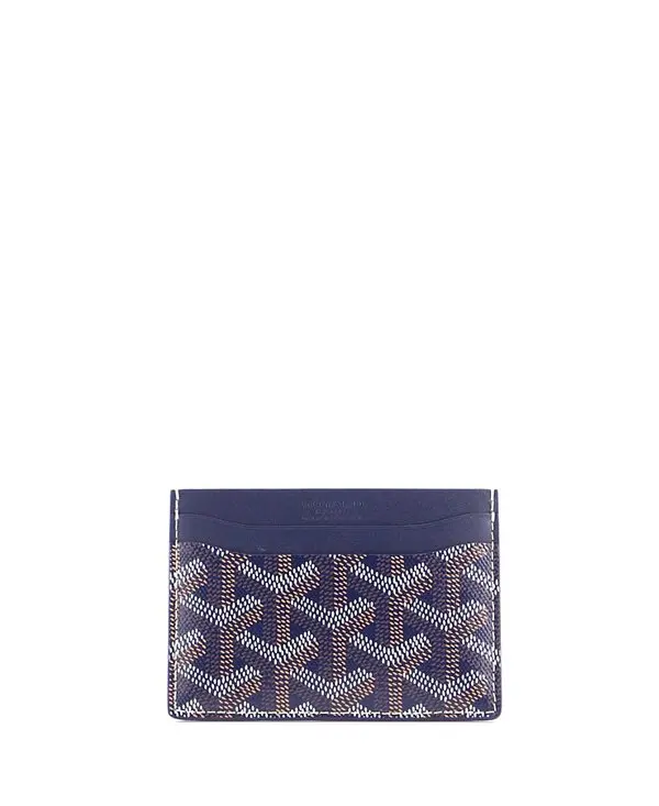 Goyard Saint Sulpice Card Holder Coated Canvas - Blue