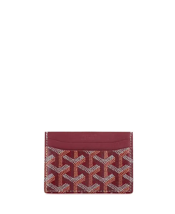 Goyard Saint Sulpice Card Holder Coated Canvas - Red