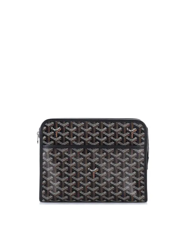 Goyard Mm Jouvence Toiletry Pouch Coated Canvas - Black
