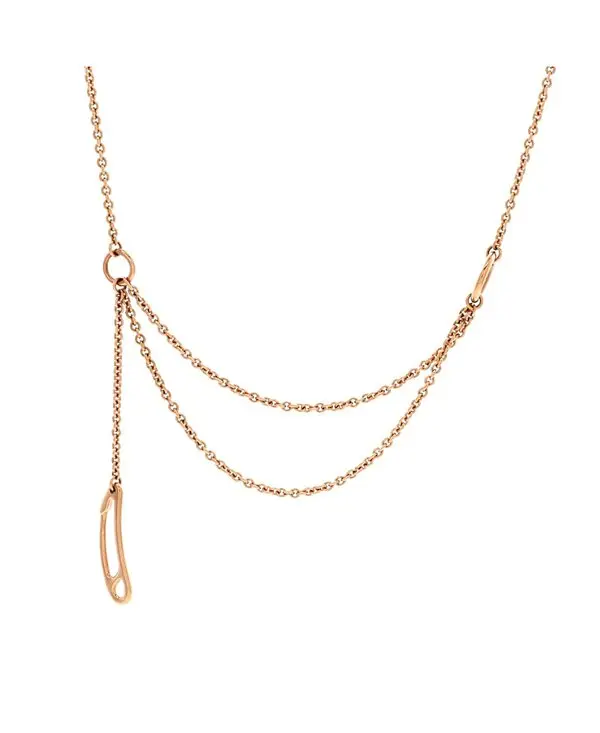 Hermès Chaine D'ancre Punk Double Strand Necklace - Pink