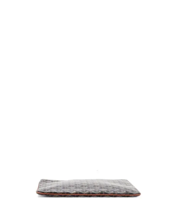 Goyard Mm Senat Zip Pouch Coated Canvas - Black
