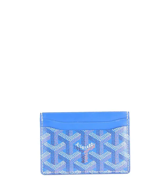 Goyard Saint Sulpice Card Holder Coated Canvas - Blue
