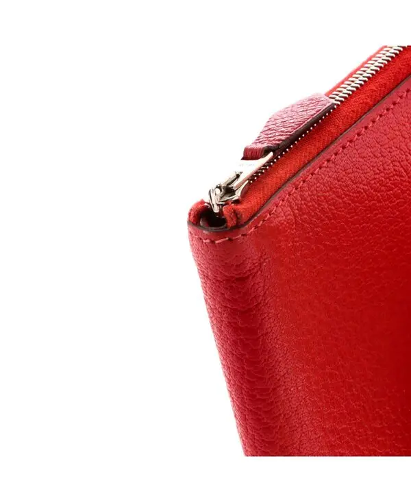 Hermès Long Azap Zip Around Wallet Chevre Mysore - Red