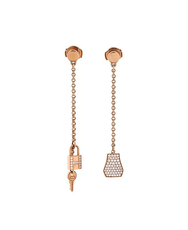 Hermès Kelly Clochette Drop Earrings - Pink