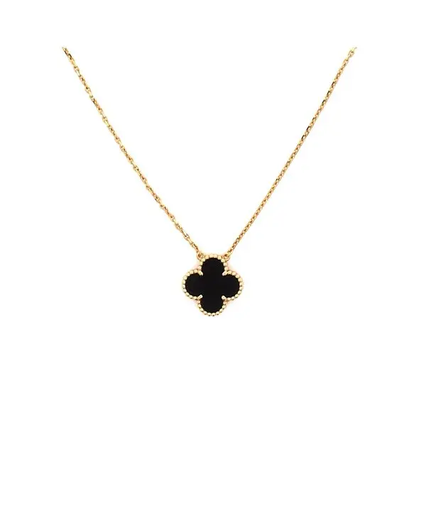 VAN CLEEF & ARPELS Vintage Alhambra Pendant Necklace, 16.25 - Gold