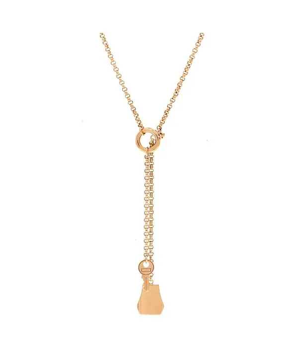 Hermès Small Kelly Clochette Pendant Necklace - Pink