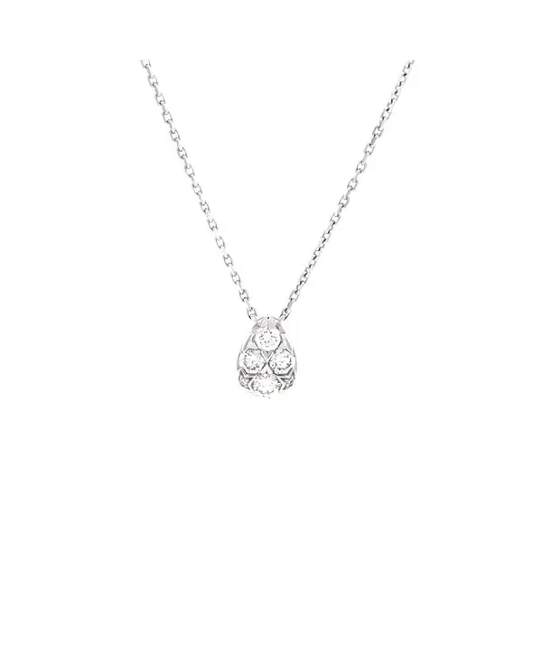 CARTIER Etincelle De Teardrop Pendant Necklace 18k Gold And Diamonds, 16.5 - White
