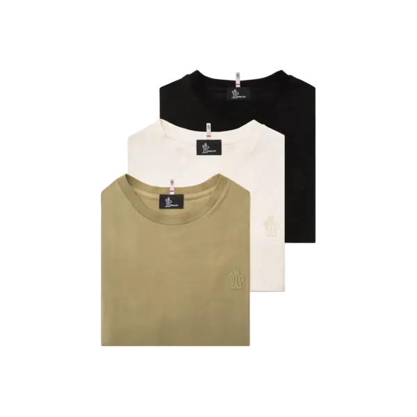 Moncler Logo Patch Cotton Blend T-shirt