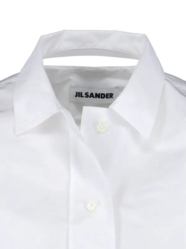 JIL SANDER Technical Faille Jacket - White