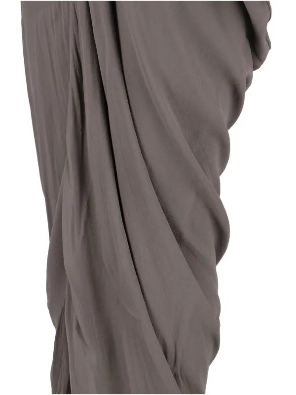 Rick Owens Maxi "wrapped" Dress - Brown
