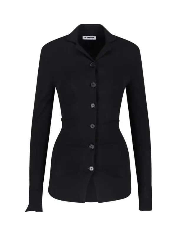JIL SANDER Viscose Blend Shirt - Black