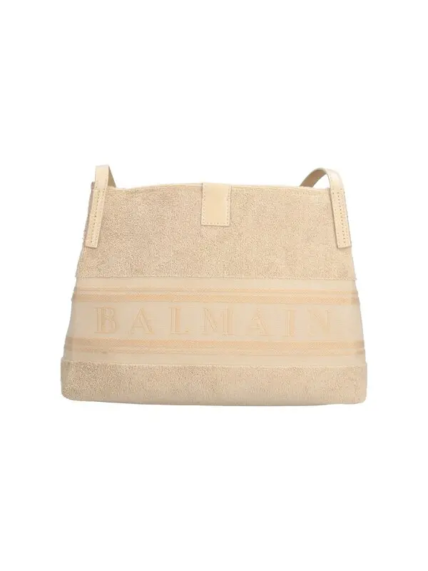 Balmain Release" Cotton Tote Bag - Beige