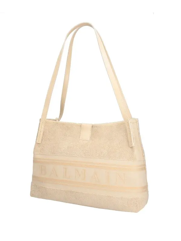 Balmain Release" Cotton Tote Bag - Beige