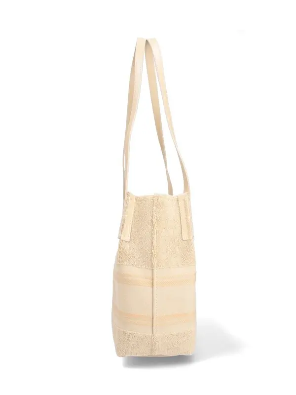 Balmain Release" Cotton Tote Bag - Beige