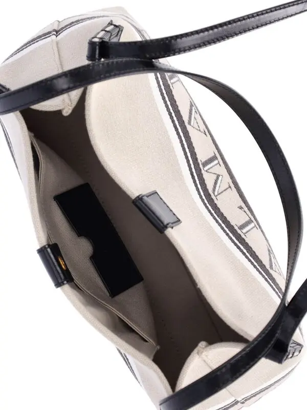Balmain Release" Cotton Tote Bag - White