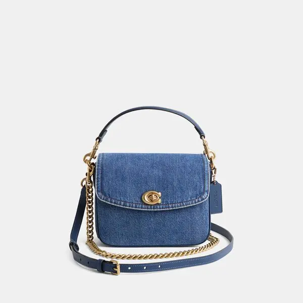 COACH Restored Cassie Crossbody Bag 19 - Brass/deep Blue