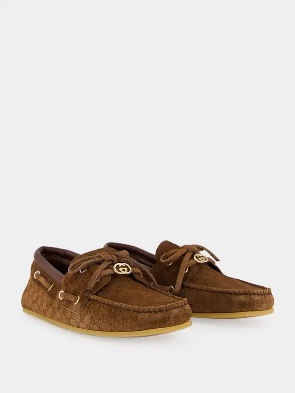 Gucci Gg Calfskin Moccasins