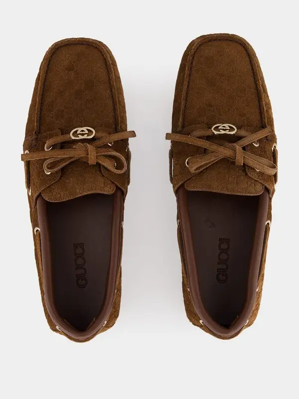 Gucci Gg Calfskin Moccasins