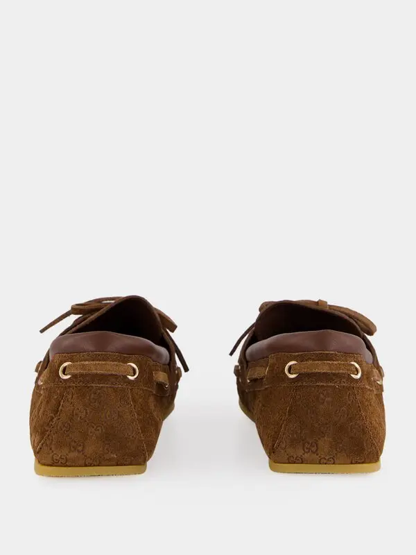 Gucci Gg Calfskin Moccasins