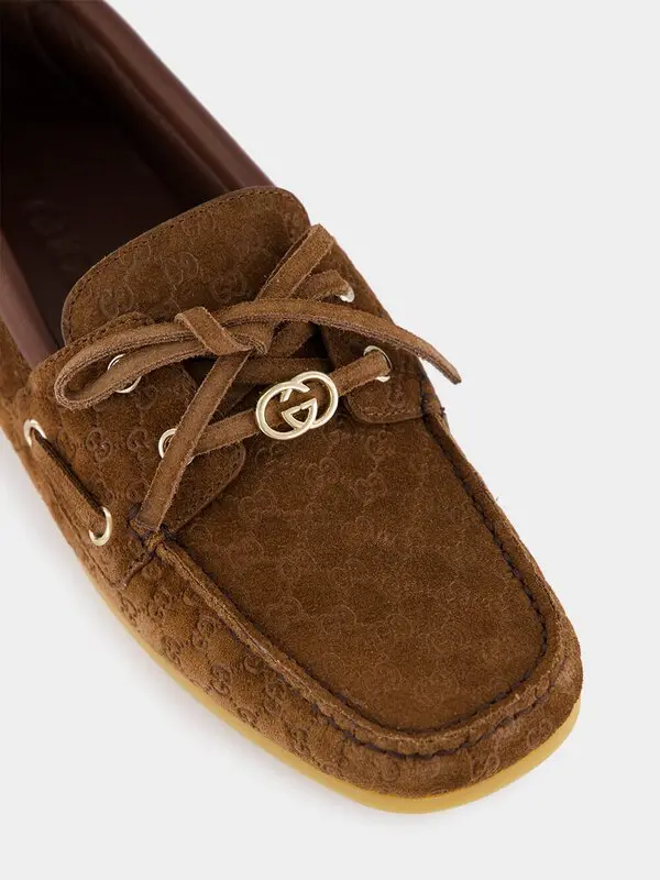 Gucci Gg Calfskin Moccasins