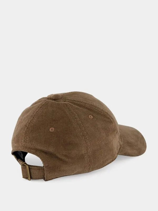 Saint Laurent Khaki Corduroy Baseball Cap