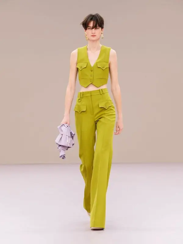 Zimmermann Luna Wool Waistcoat - Green
