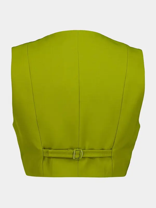 Zimmermann Luna Wool Waistcoat - Green
