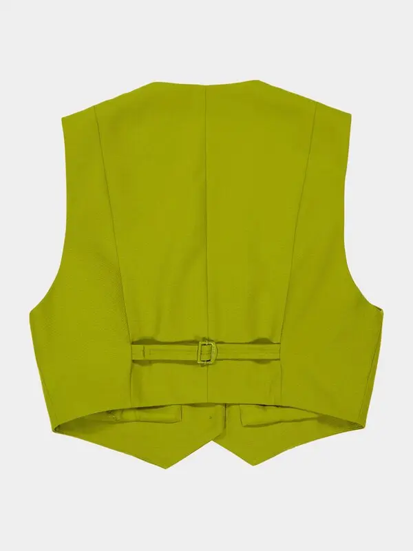Zimmermann Luna Wool Waistcoat - Green