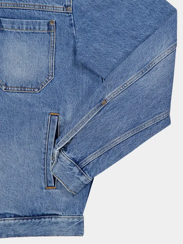 Off-White Half Arrow Skate Denim Jacket - Blue