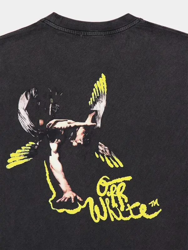 Off-White Fallen Caravaggio Skate Cotton T-shirt