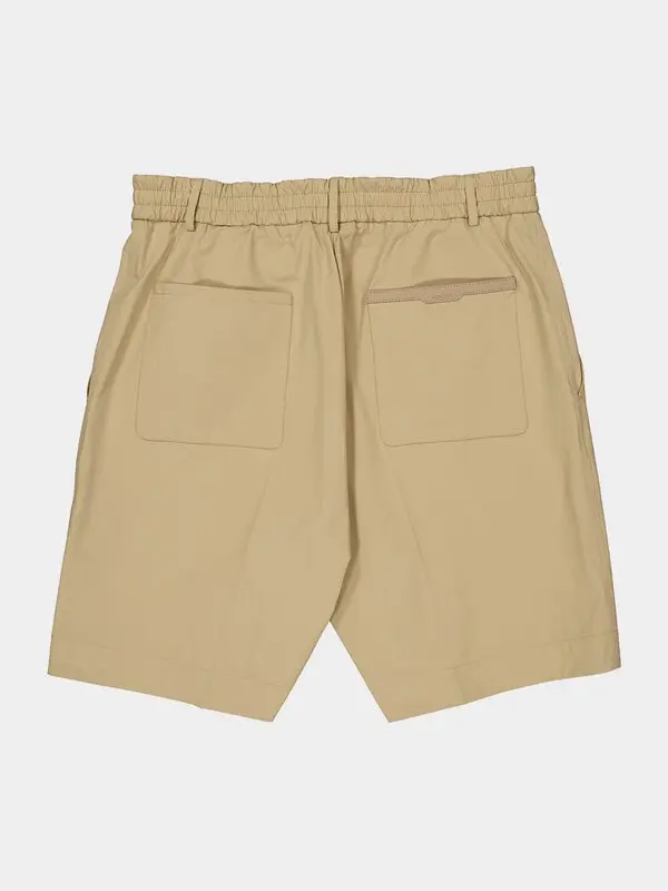 Moncler Seersucker Shorts - Beige