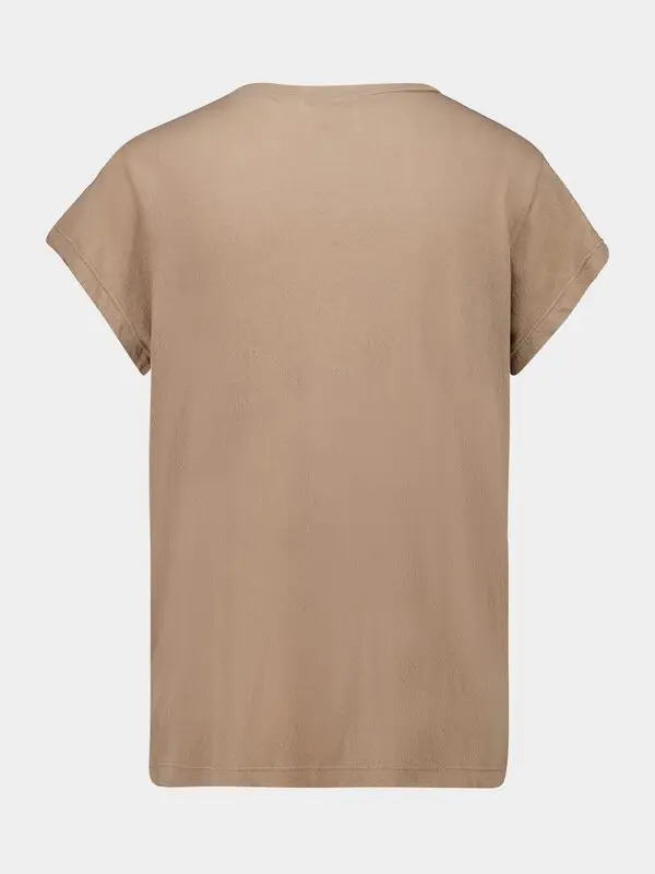 JAMES PERSE Cotton Deep V-neck T-shirt