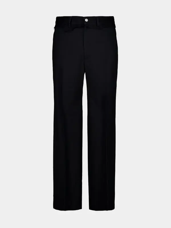MAISON MARGIELA Virgin Wool-blend Trousers - Black