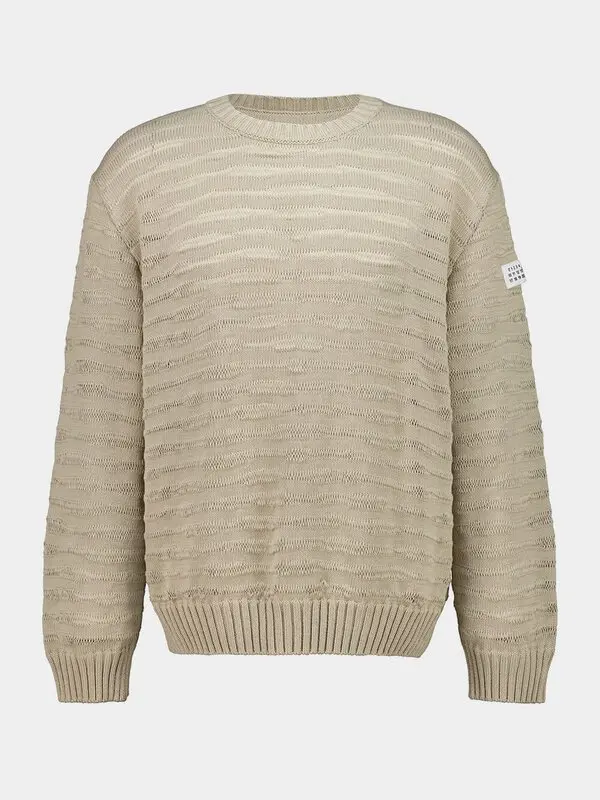 MAISON MARGIELA Cotton Crewneck Knit Jumper