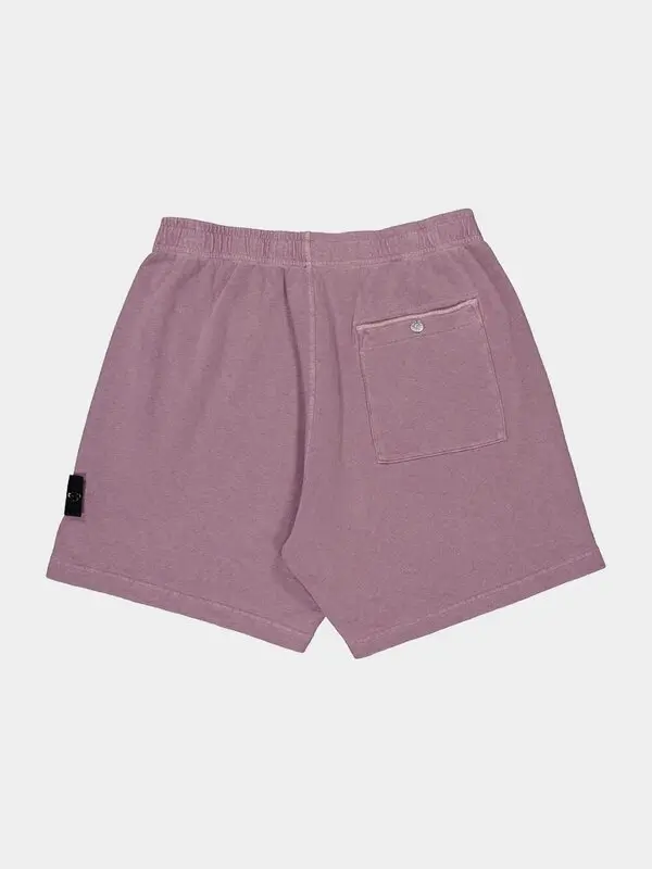 Stone Island Cotton Fleece Jogger Shorts