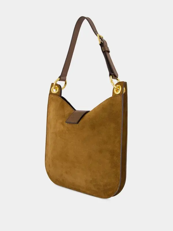 TOM FORD Small Tara Suede Crossbody Bag - Brown